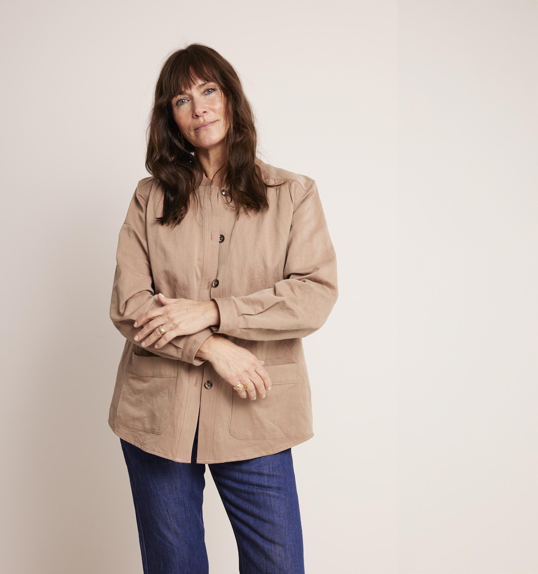 Overshirt Jacket Sewing Pattern, Projector File, and Video Tutorial ...