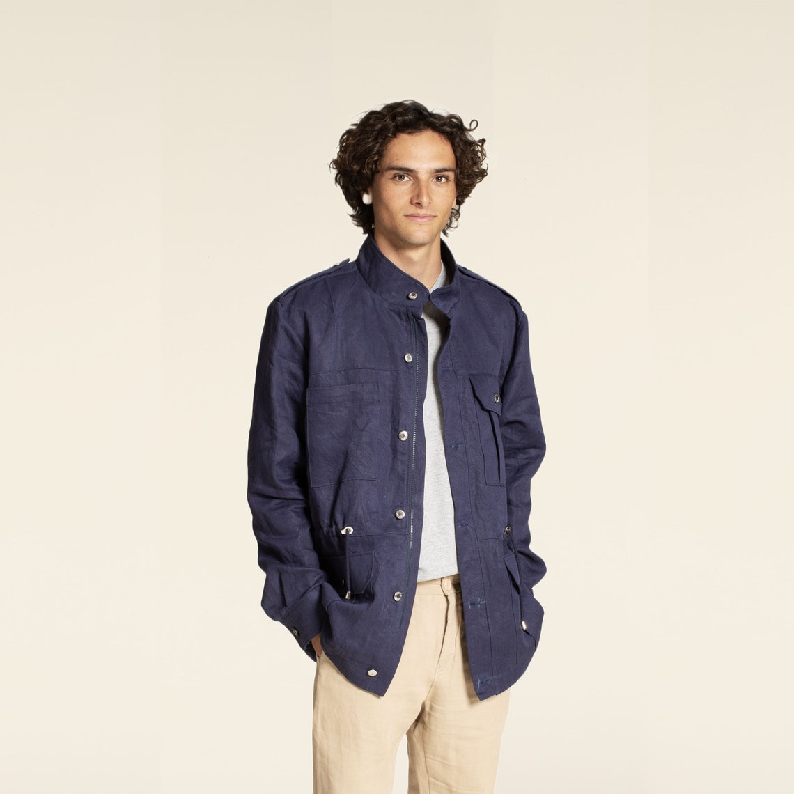 Men's Utility Jacket Sewing Pattern: Military Style (2XS-4XL) (PDF ...