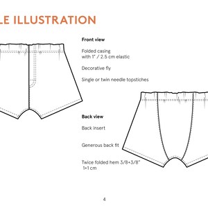 Boxer Shorts Sewing Pattern and Projector File Sizes 2XS-4XL, Instant ...