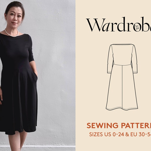 Jersey Dress Pattern - Etsy