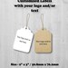 Custom Printed Hang Tags Scallop Top, Product Tags, Product Labels ...