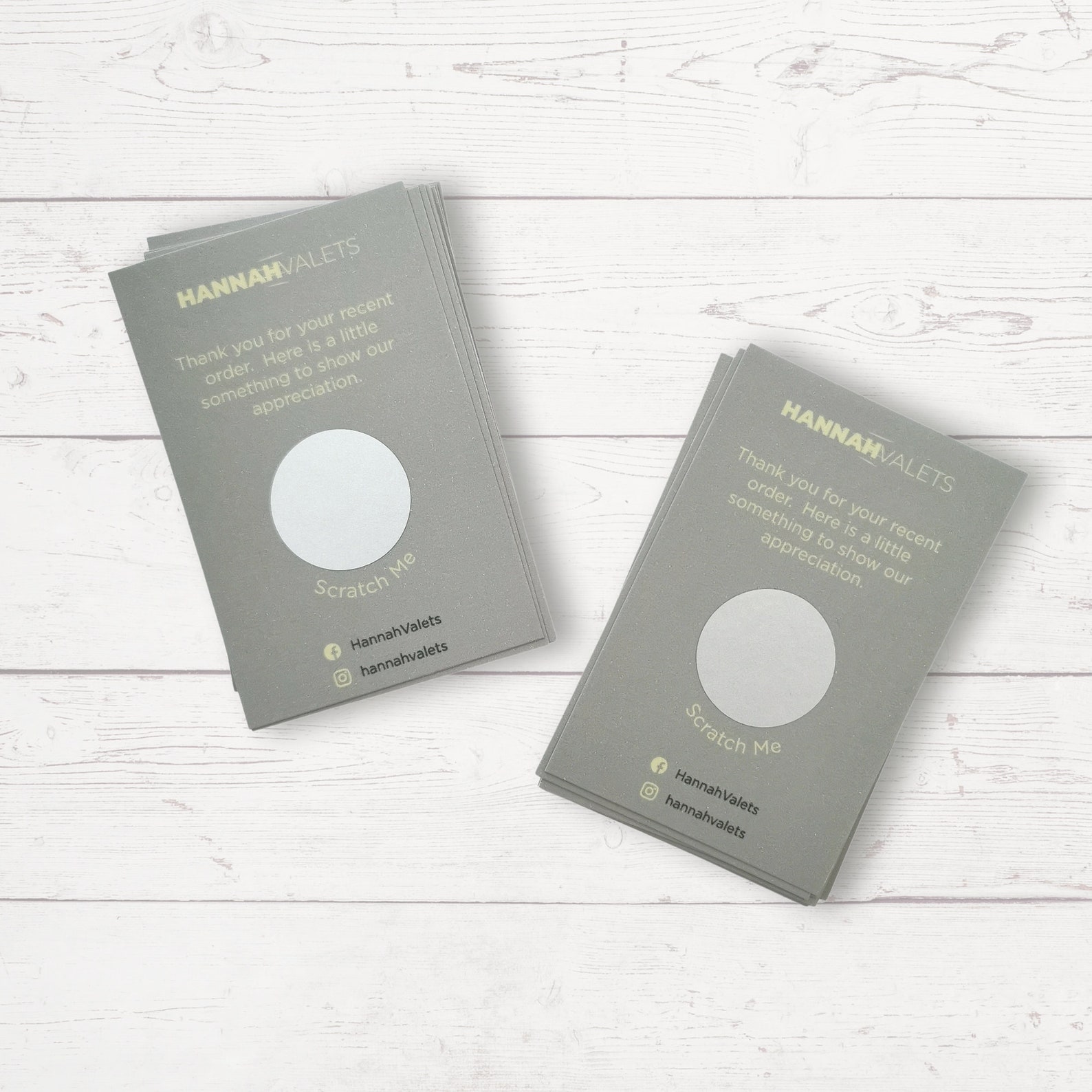 Personalised Business Scratch Cards - Etsy UK