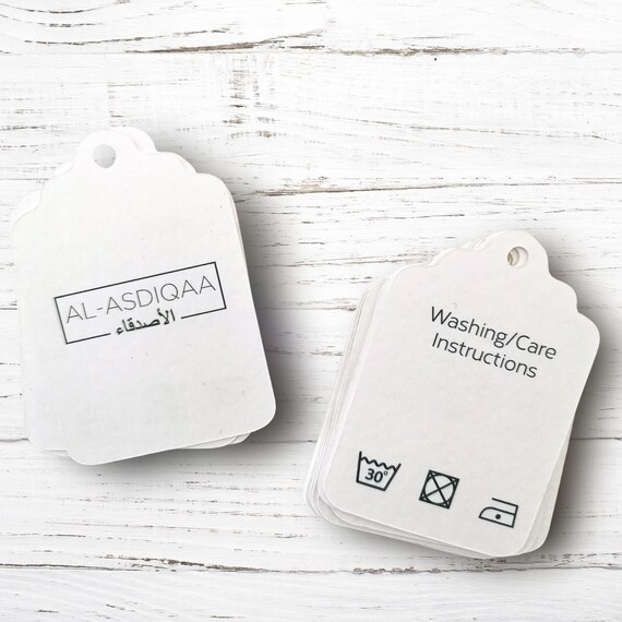 Custom Printed Hang Tags Scallop Top Product Tags Product - Etsy UK