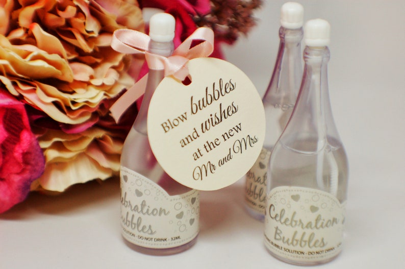 Wedding Bubble Tags Tags for Bubbles Celebration Tags Their - Etsy UK