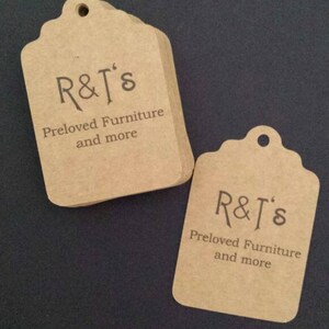 Custom Printed Hang Tags Scallop Top, Product Tags, Product Labels ...