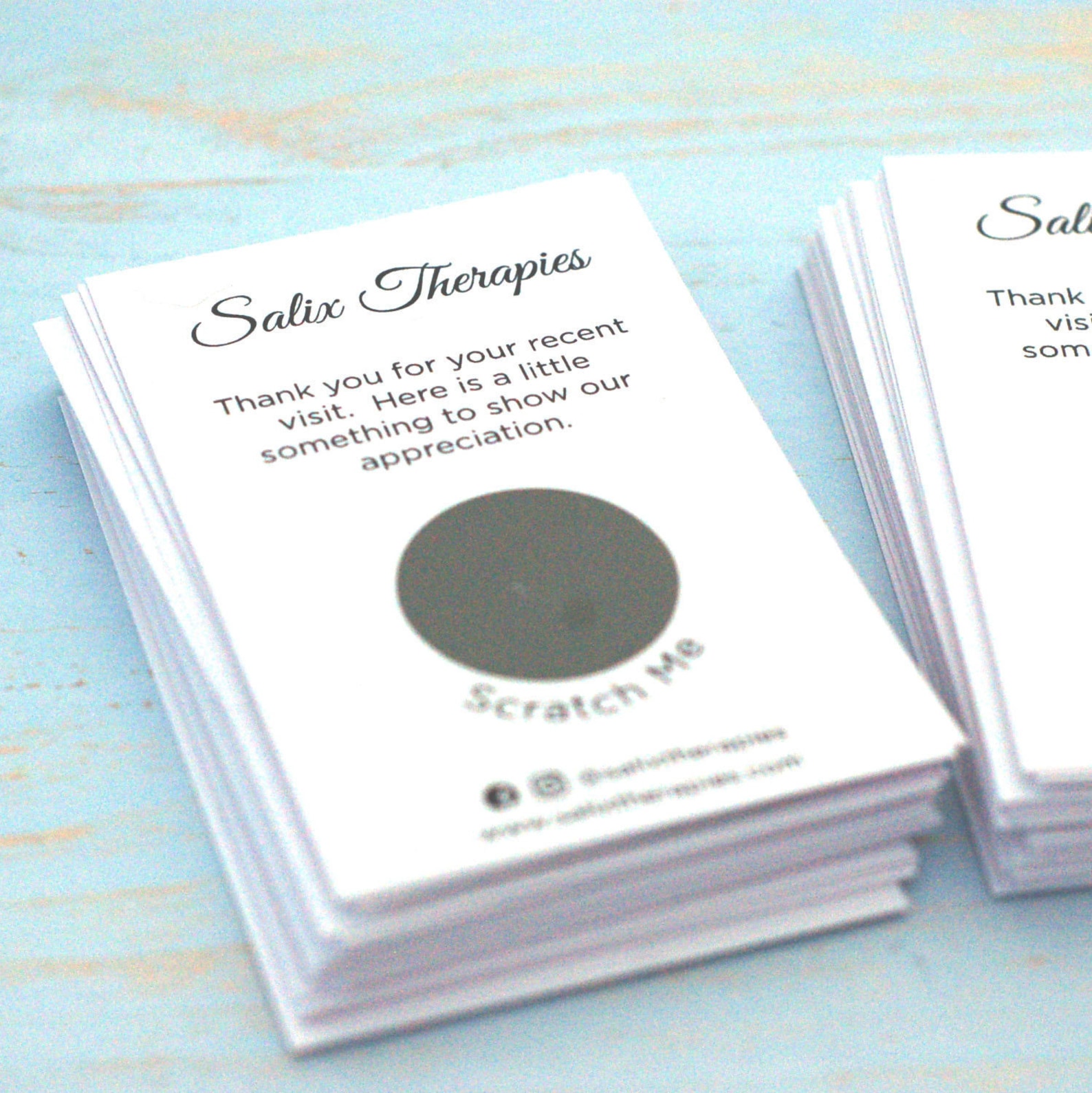 Personalised Business Scratch Cards - Etsy UK