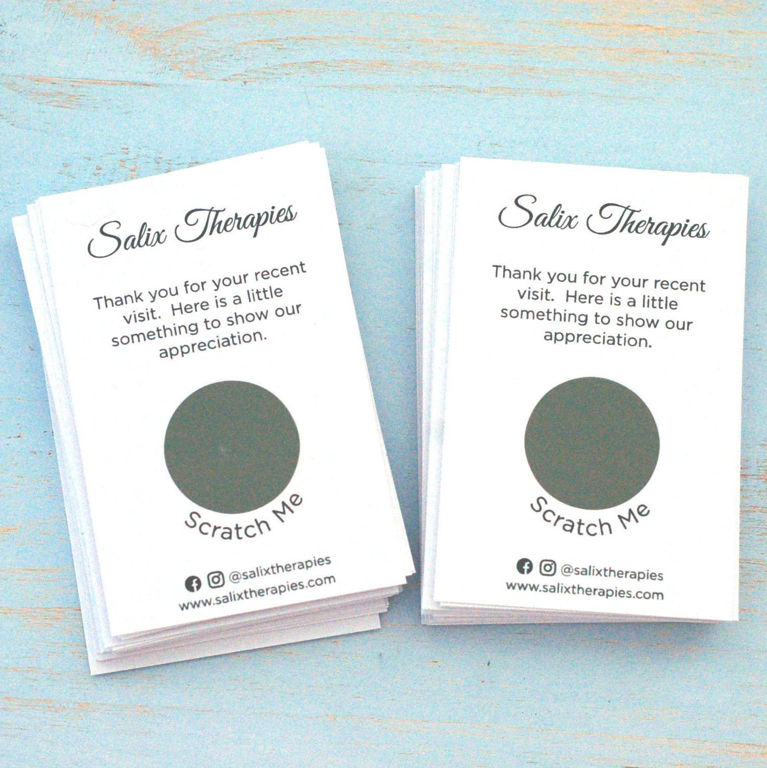 Personalised Business Scratch Cards - Etsy UK