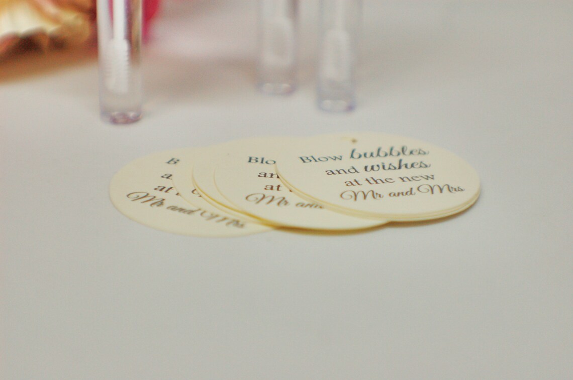 Wedding Bubble Tags Tags for Bubbles Celebration Tags Their - Etsy UK