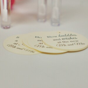 Wedding Bubble Tags, Tags for Bubbles, Celebration Tags, Their Love ...