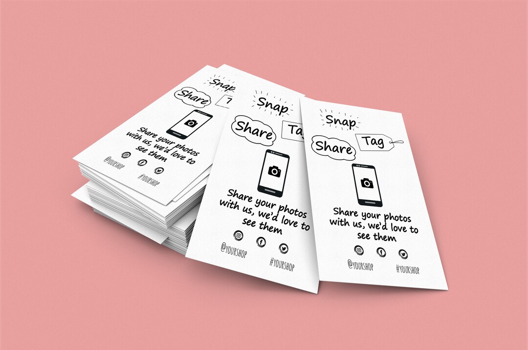 Snap Tag Share Business Cards, Product Tagging, Social Media Sharing ...