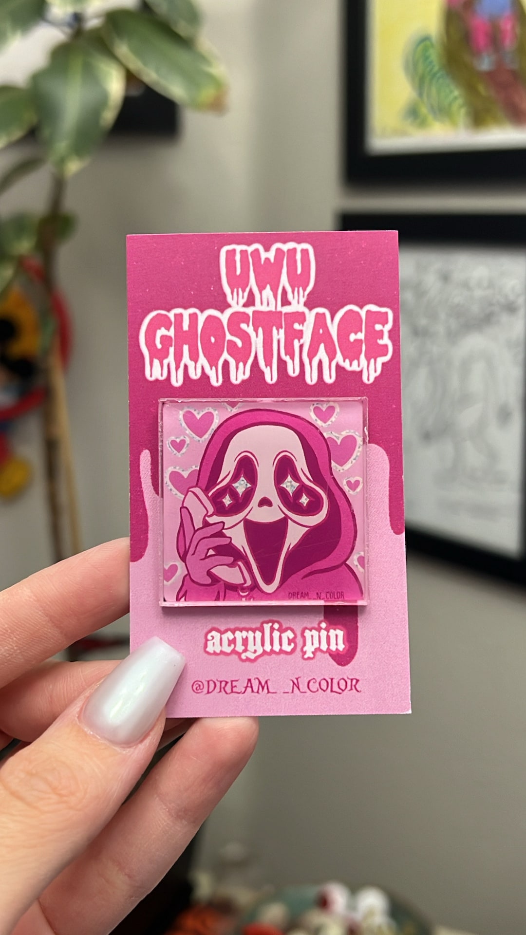 UWU Ghostface Pin - Etsy