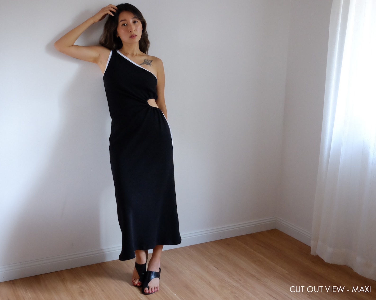 One Shoulder Dress and Top Sewing Pattern Cut Out Dress - Etsy