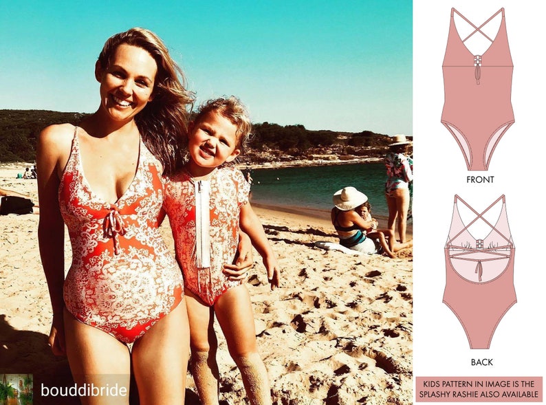 One Piece Sewing Pattern Women Size Xs To 3xl V Neckline Pdf Etsy