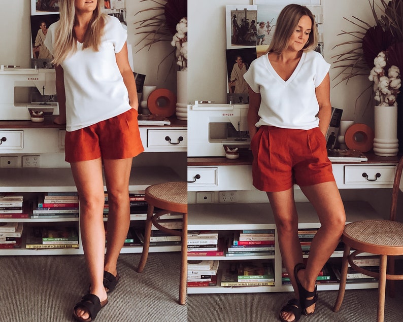 High Waist Pants & Shorts Sewing Pattern Women PDF High | Etsy