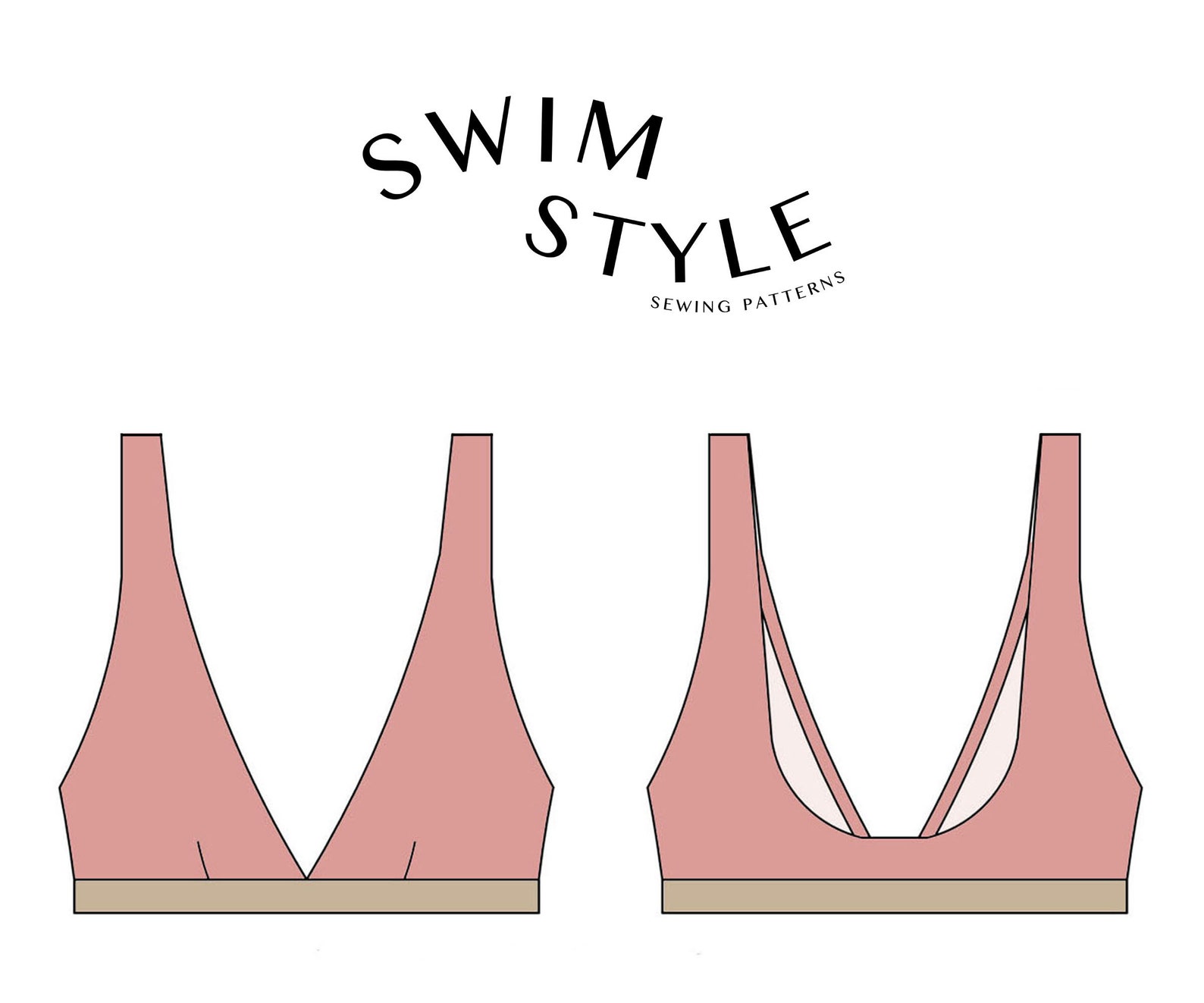 Bikini Pattern Swimsuit Pattern Separates Celeste Bikini - Etsy
