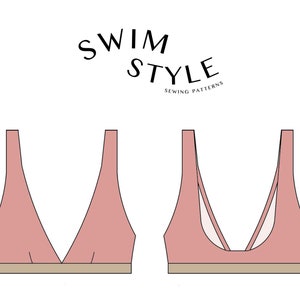 Bikini Pattern Swimsuit Pattern Separates Celeste Bikini Top Pdf Sewing ...