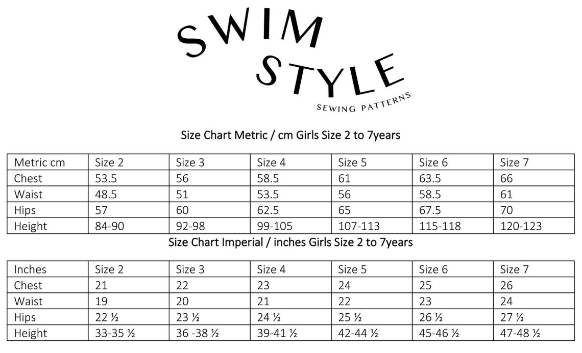 Splashy Rashie Suit and Top Pattern Girls Size 2 to 7yrs | Etsy