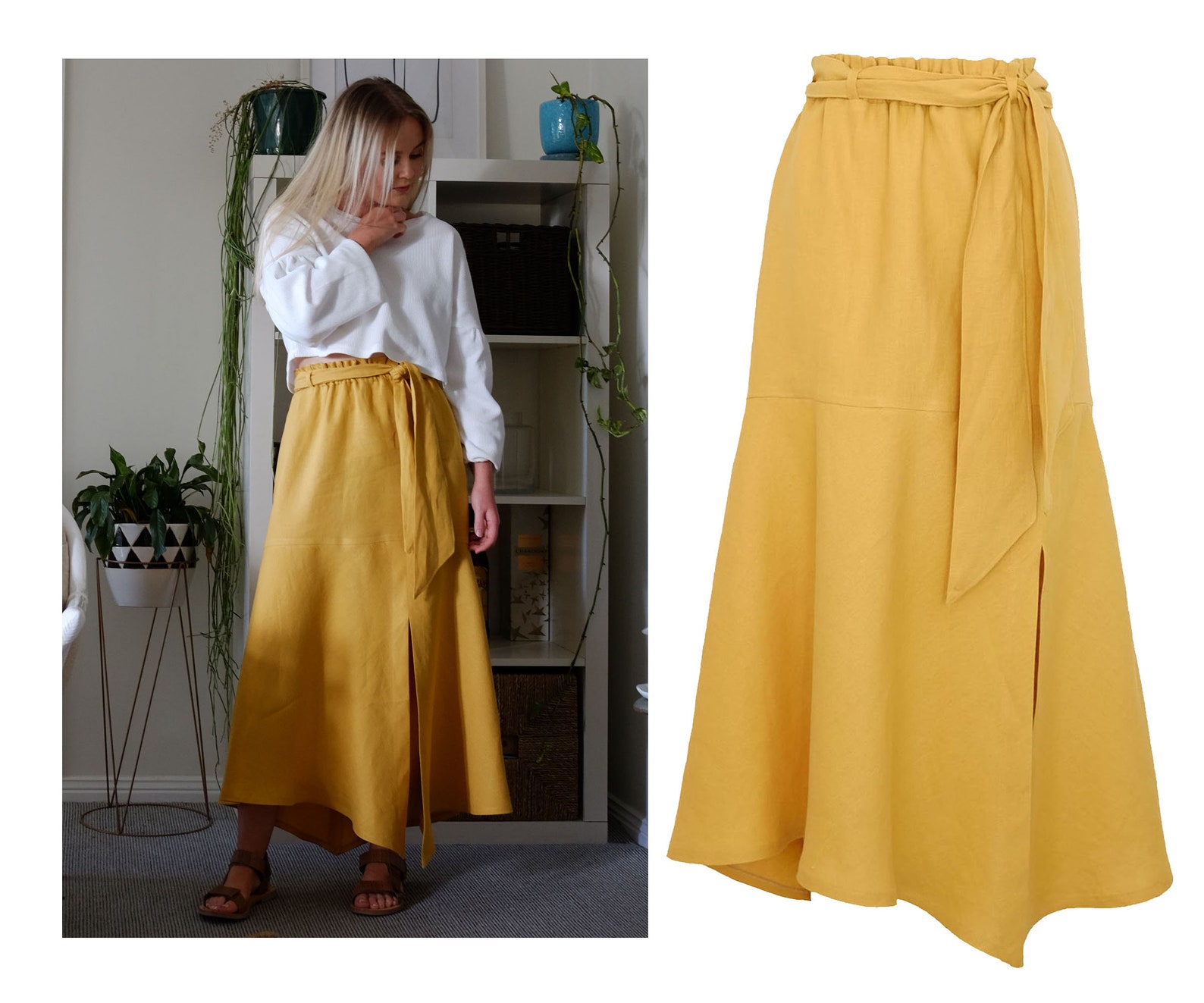 Midi Flare Skirt Sewing Pattern Womens PDF Midi Skirt - Etsy
