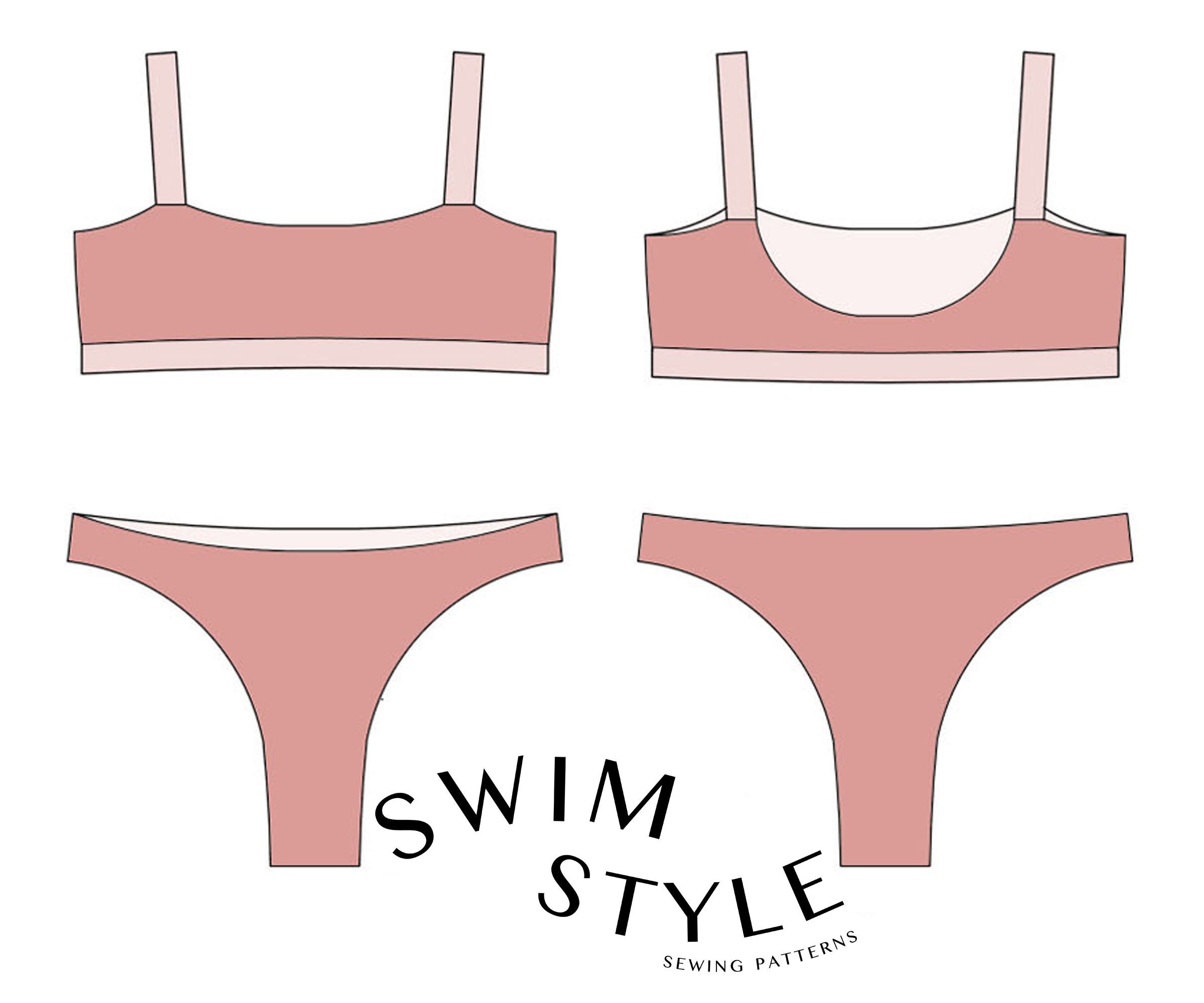 Bikini Pdf Sewing Pattern Women Swimsuit Pattern Bikini Hot Sex Picture