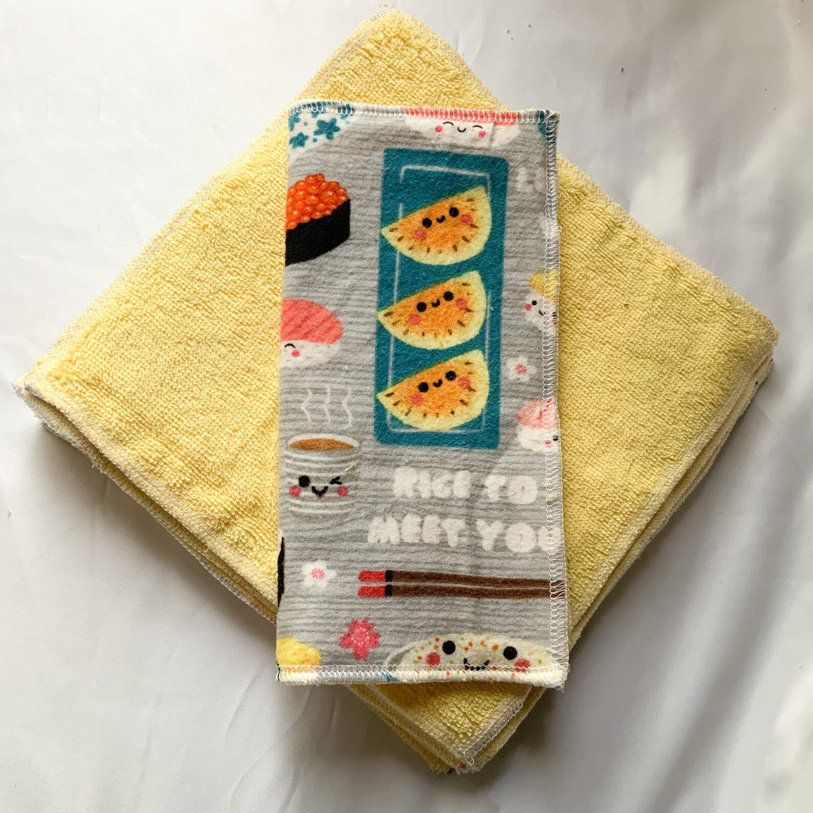 Napkins / Small Napkin / Cloth Wipes / Lunchbox Napkin / - Etsy