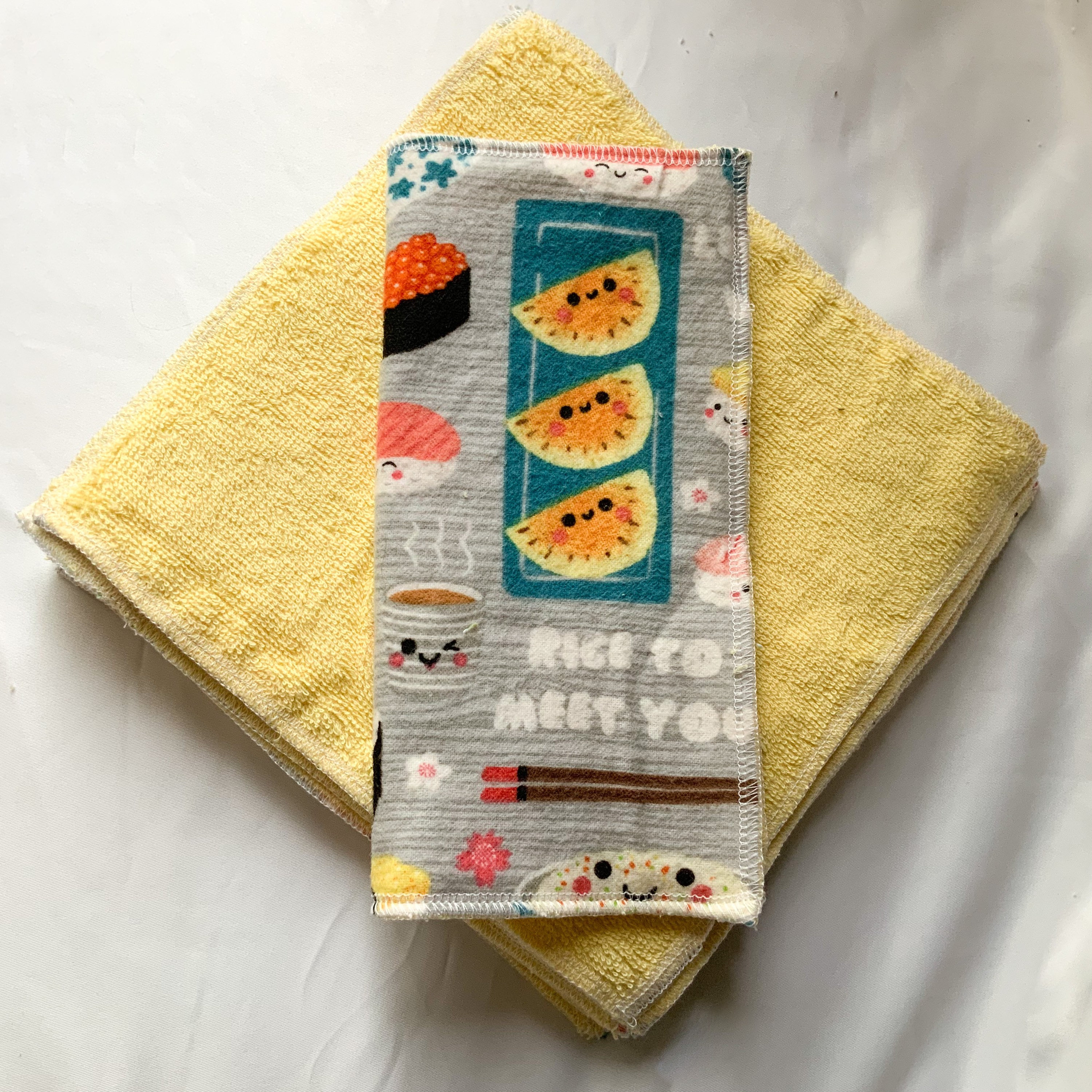 Napkins / Small Napkin / Cloth Wipes / Lunchbox Napkin / - Etsy