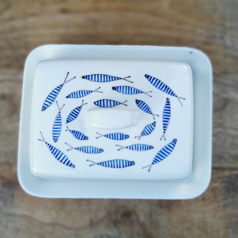 Butter Dish With Fish - Etsy UK