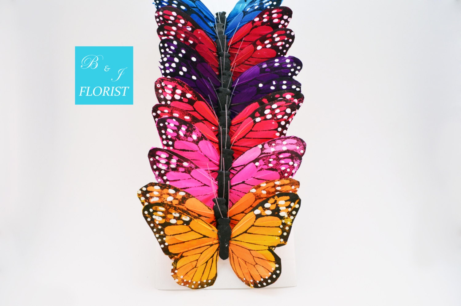 12 Artificial Large Butterflies Fake Assorted Butterfly | Etsy