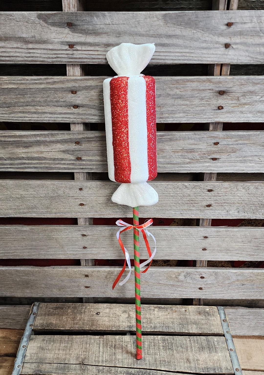 23" X 5" Large Rectangle Peppermint Candy Lollipop ~ Wreath Supplies - Etsy