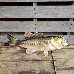 8 " or 14",or 18" Artificial Bass Fish Figure - Fisherman Lake House ...