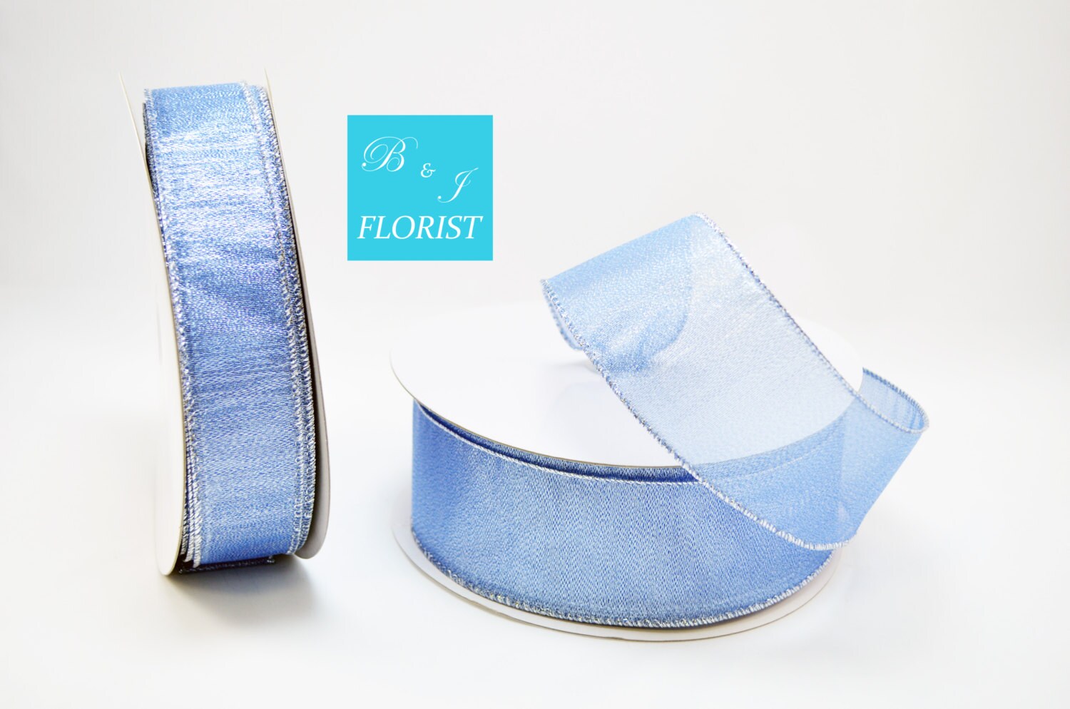 Jewelry & Beauty Light Blue Sheer Wire Edge Ribbon Cord & Lacing Craft ...