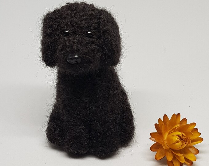 Needlefelted Black Cockapoo Dog Keepsake Pet Portrait - Etsy UK