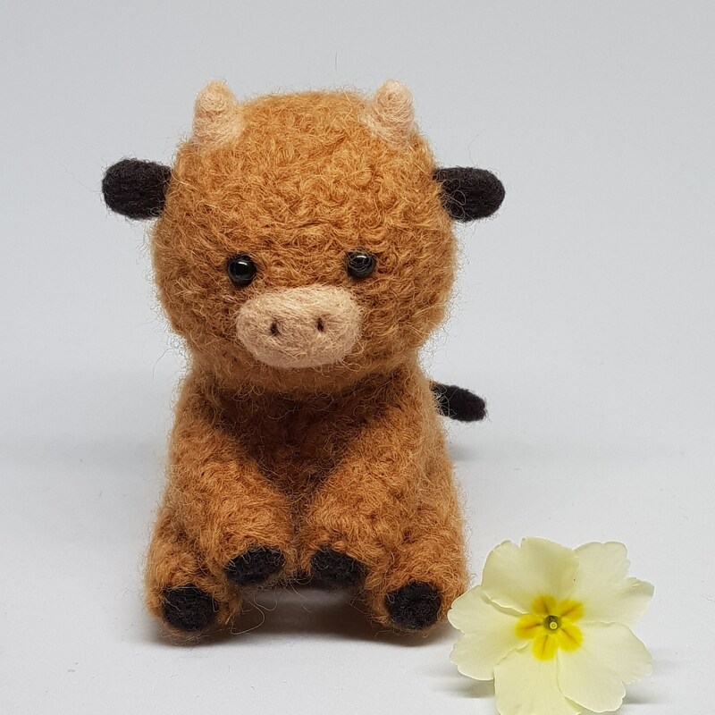 Needle Felted Cow - Etsy