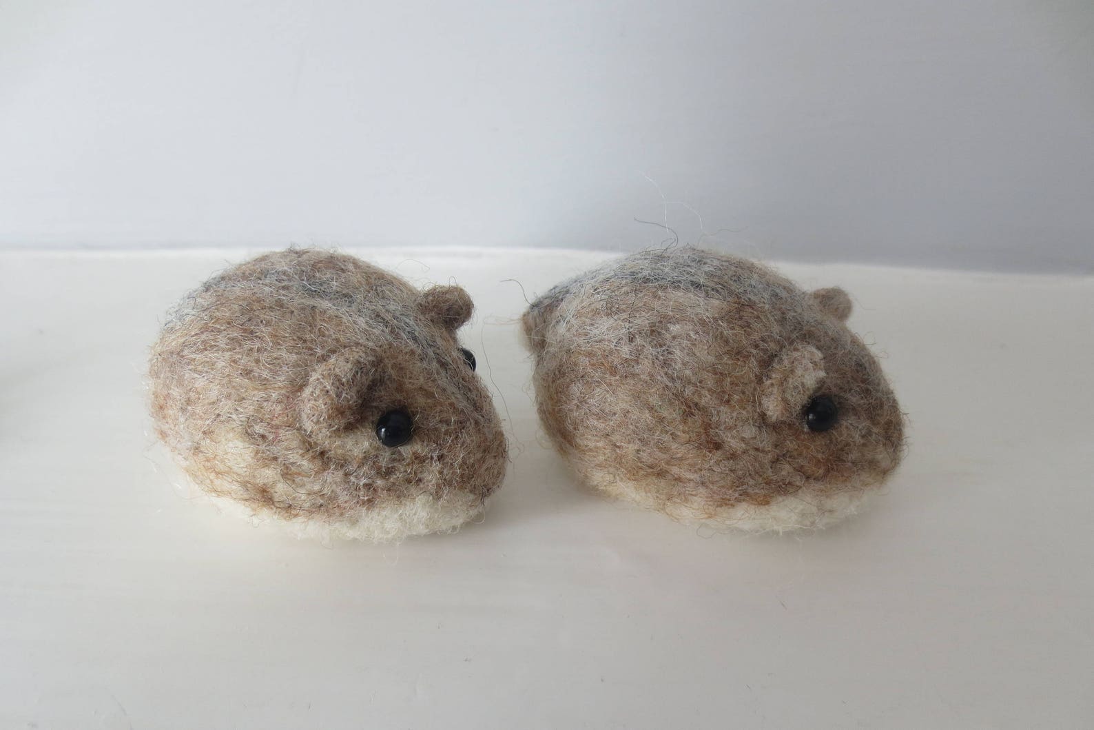 Felted DWARF HAMSTER in Tan and White Ornament Keepsake Small | Etsy