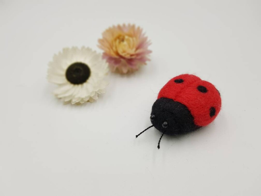 Felted Ladybird Ladybug Desk Buddy Keepsake Small Gratitude - Etsy UK