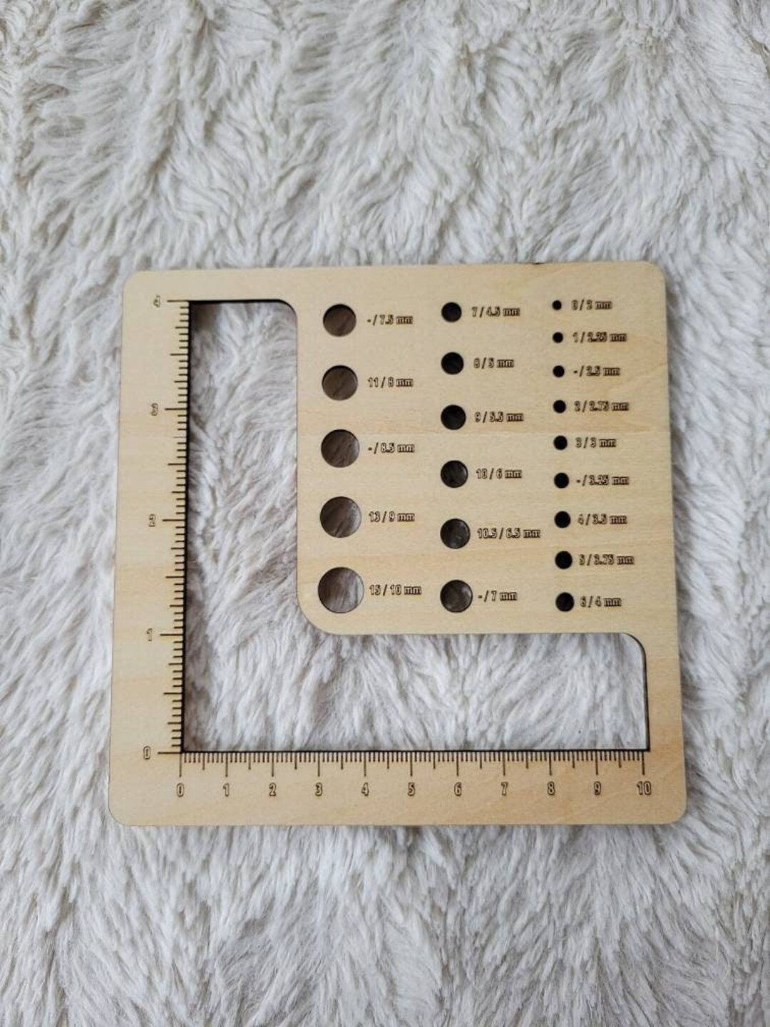 Square Gauge Swatch and Knitting Needle Size Measuring Block, Knitting ...