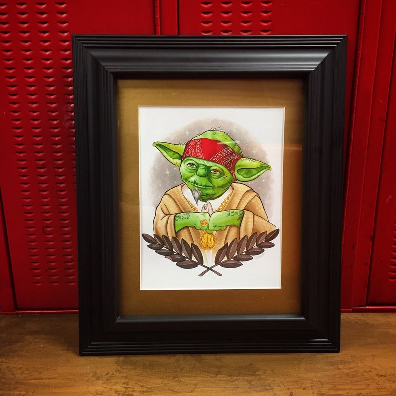 Cholo Yoda - Star Wars Art Print, Illustration, Wall Art by Jess Rocha ...