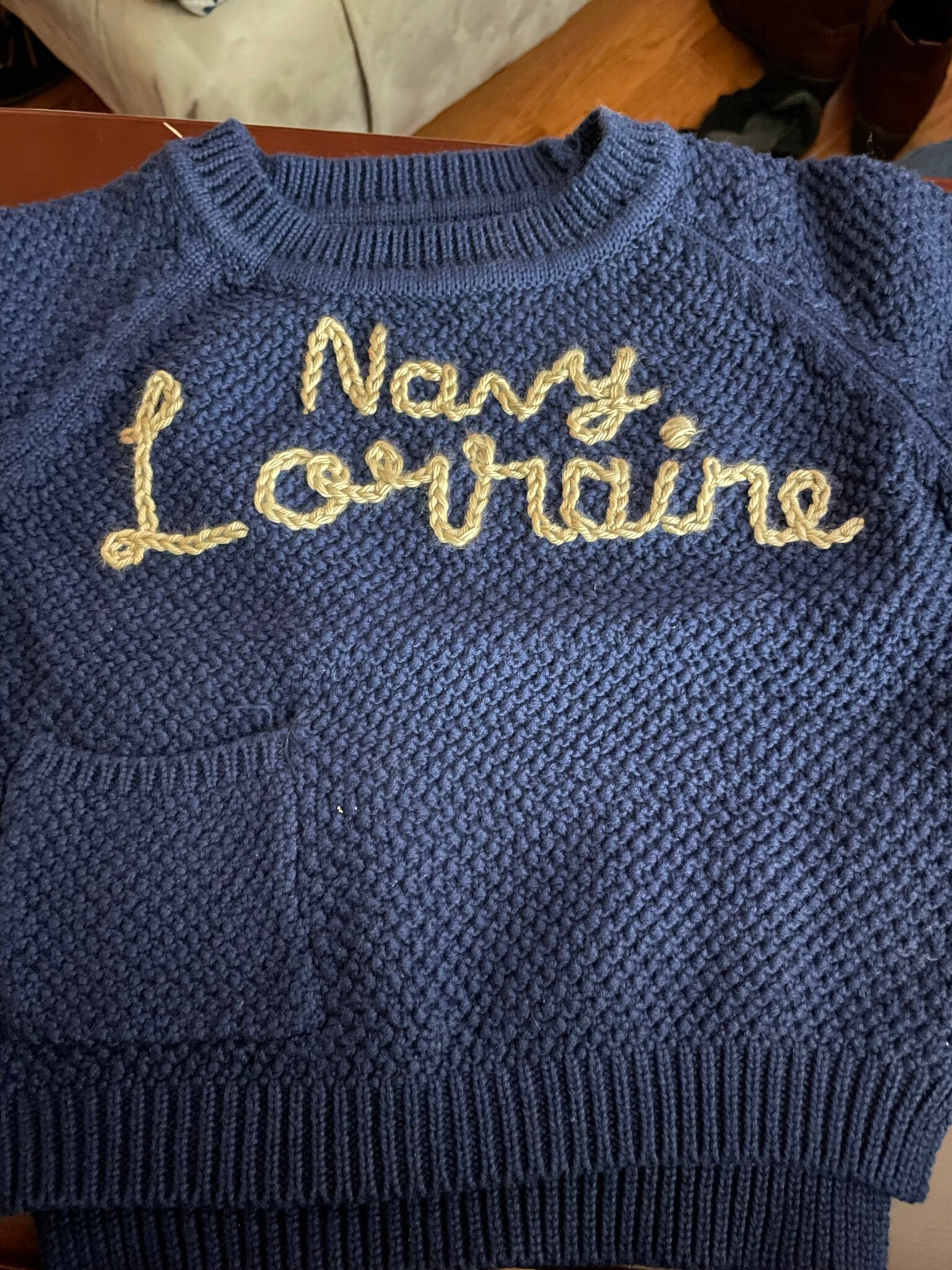 Custom Baby Name Sweater - Etsy