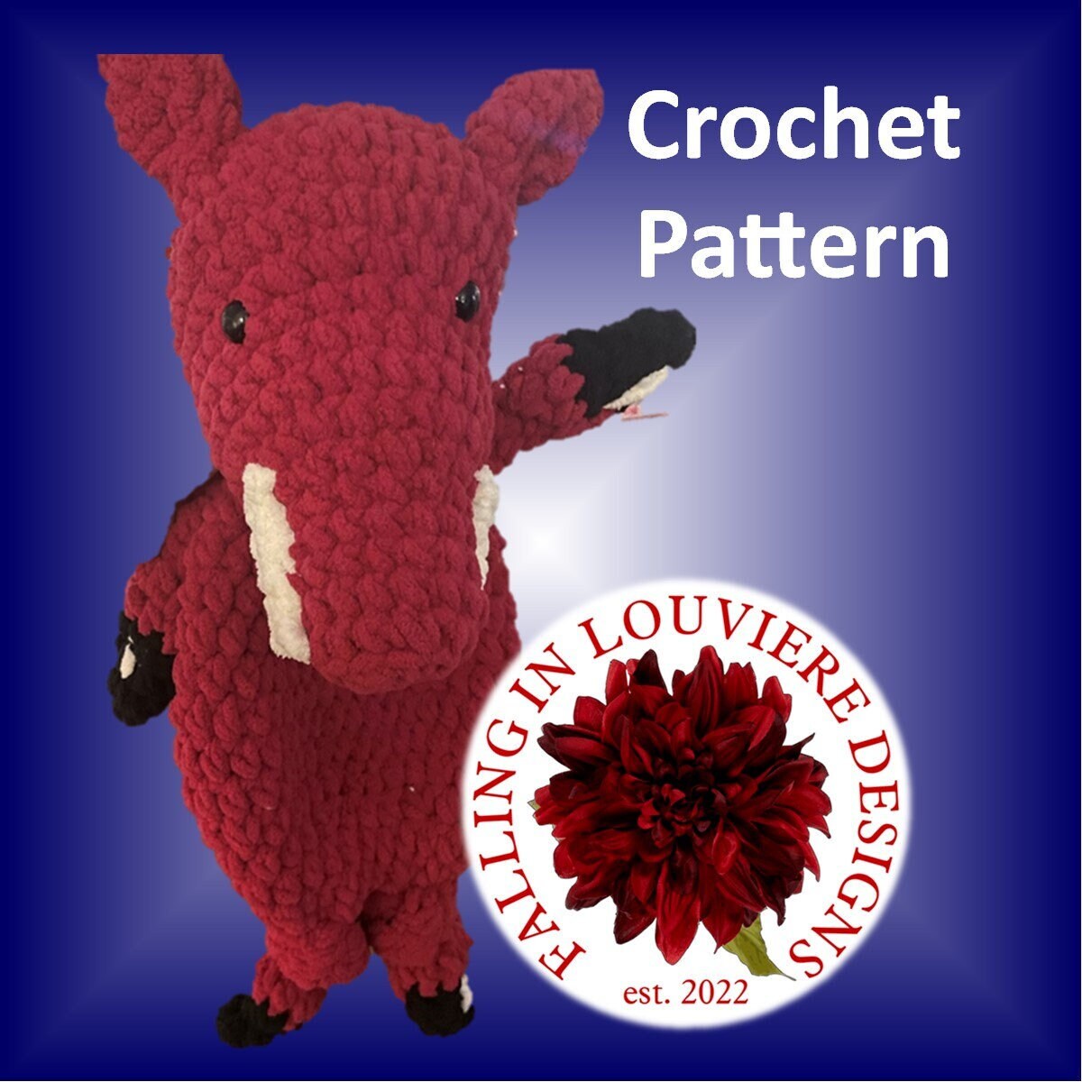 PATTERN ONLY Razorback Crochet Lovey Pattern - Etsy