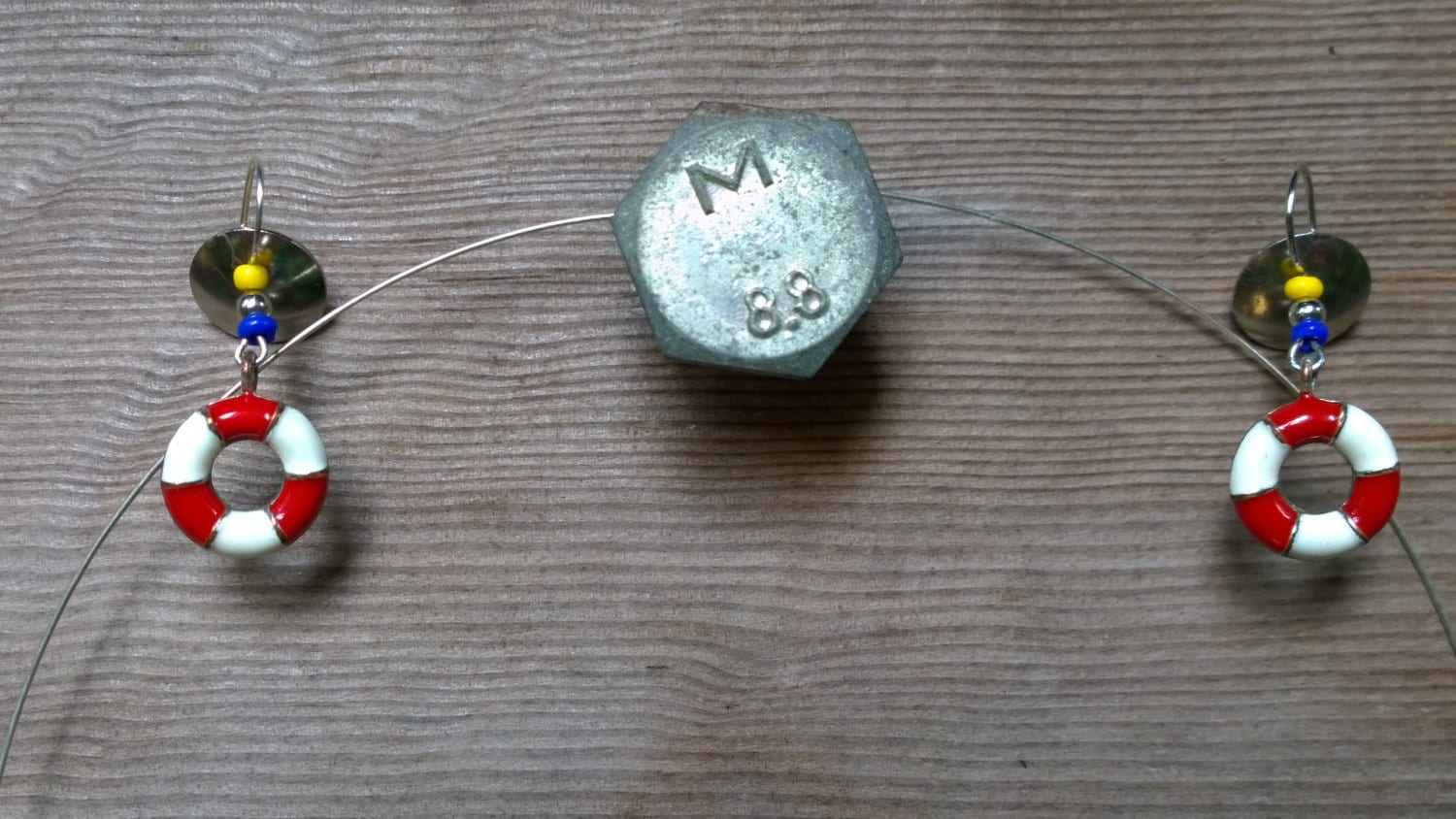 Beach Ball & Life Raft Ring, Summer Jewelry Set - Etsy