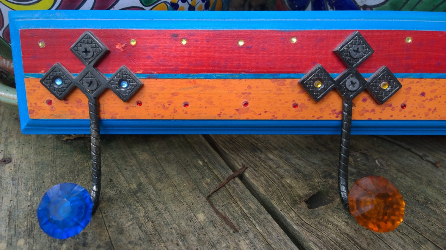 Colorful Fish Hook Coat Hanger - Etsy