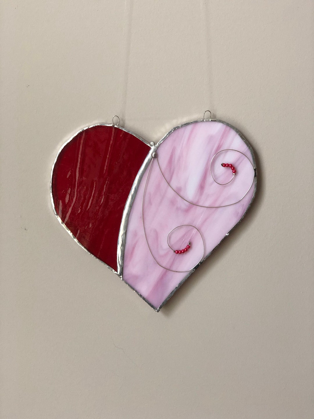 Stained Glass Heart Valentines Day Gift Anniversary Gift - Etsy