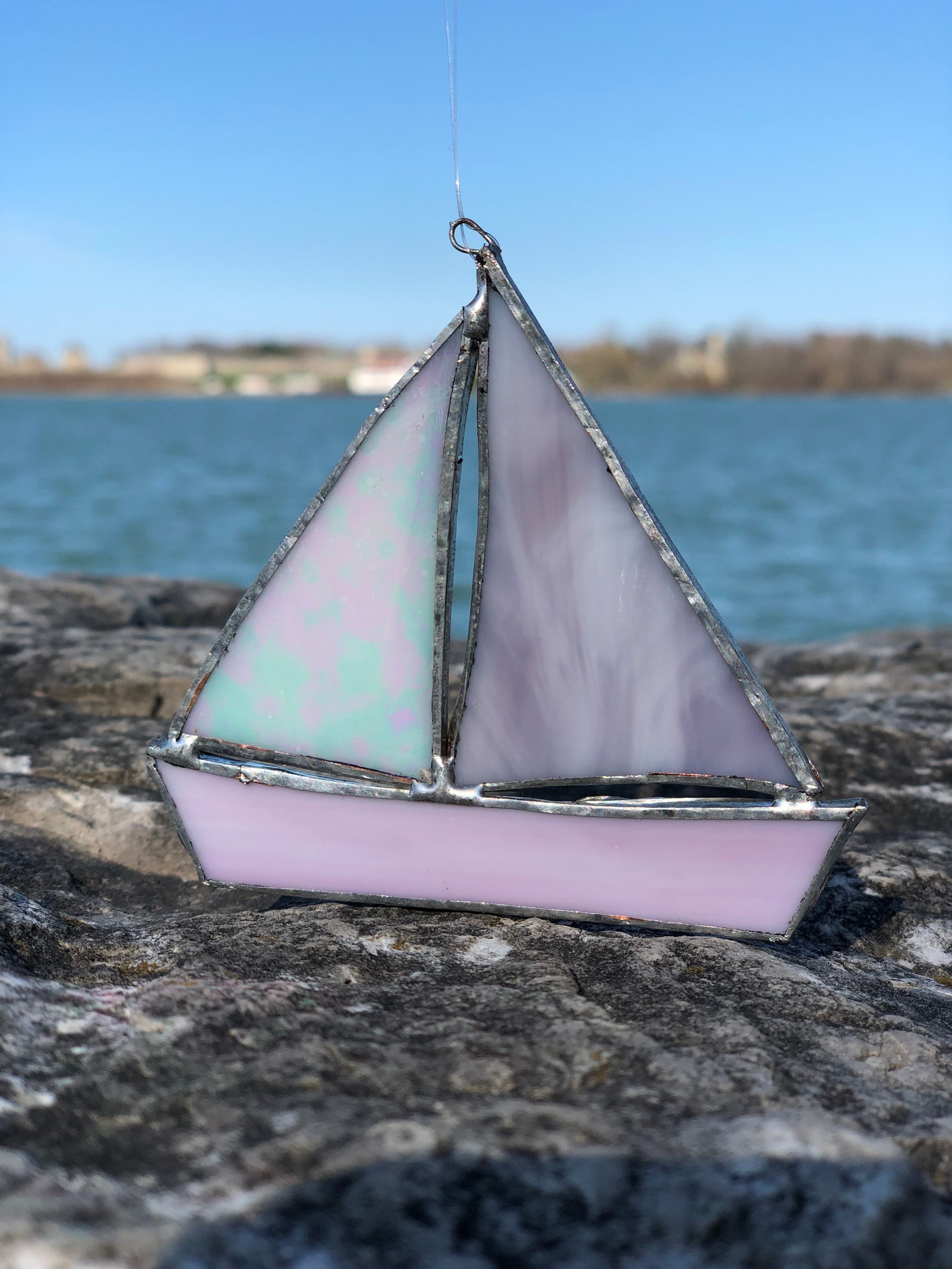 Stained Glass Boat - Etsy