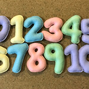 Felt Stuffed Numbers - Etsy