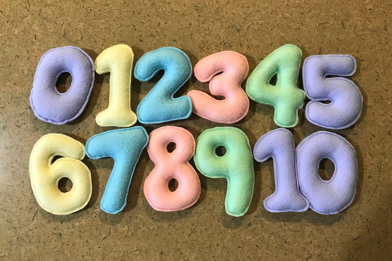 Felt Stuffed Numbers - Etsy