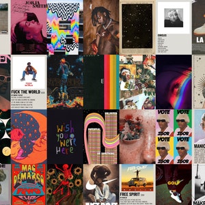 Music Aesthetic Wall Collage Kit, Music Photo Wall, Music Aesthetic ...