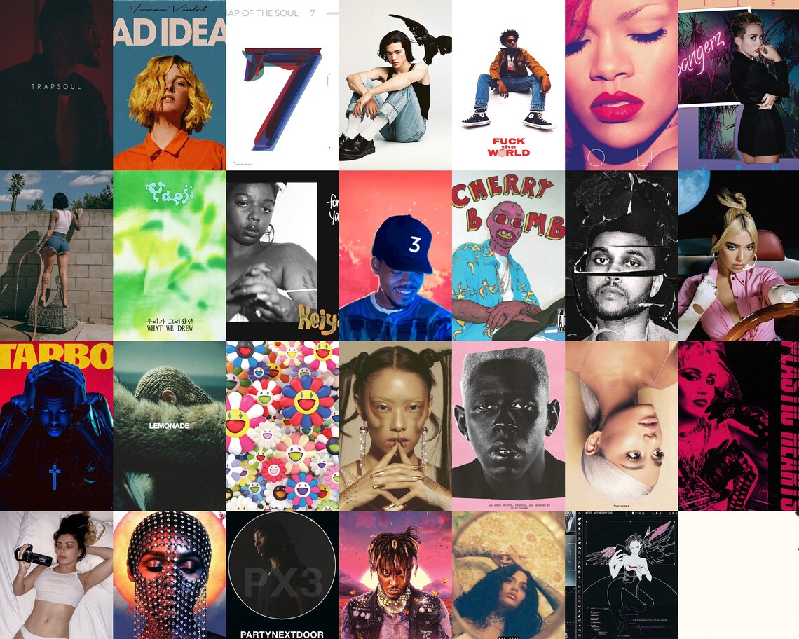 Album Cover Wall Collage Kit Album Cover Collage Kit Music | Etsy