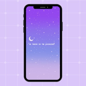 Purple iPhone Wallpaper, Moon Ios 14 Wallpaper, Space Wallpaper, Retro, Purple, Aesthetic ...