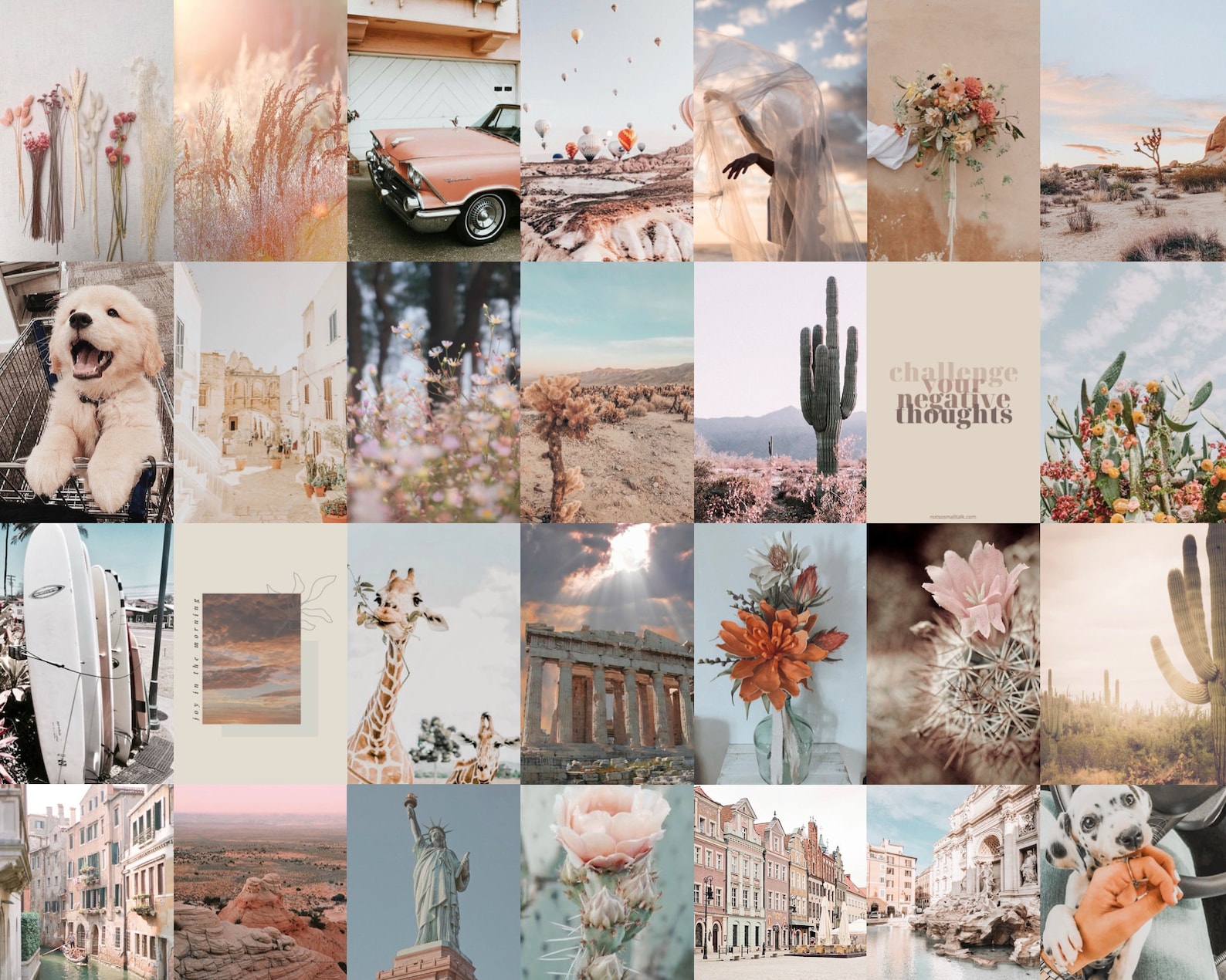 Neutral Wall Collage Kit Neutral Collage Kit Muted Photo - Etsy