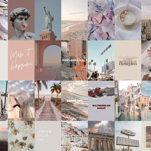 Neutral Wall Collage Kit, Neutral Collage Kit, Muted Photo Wall ...