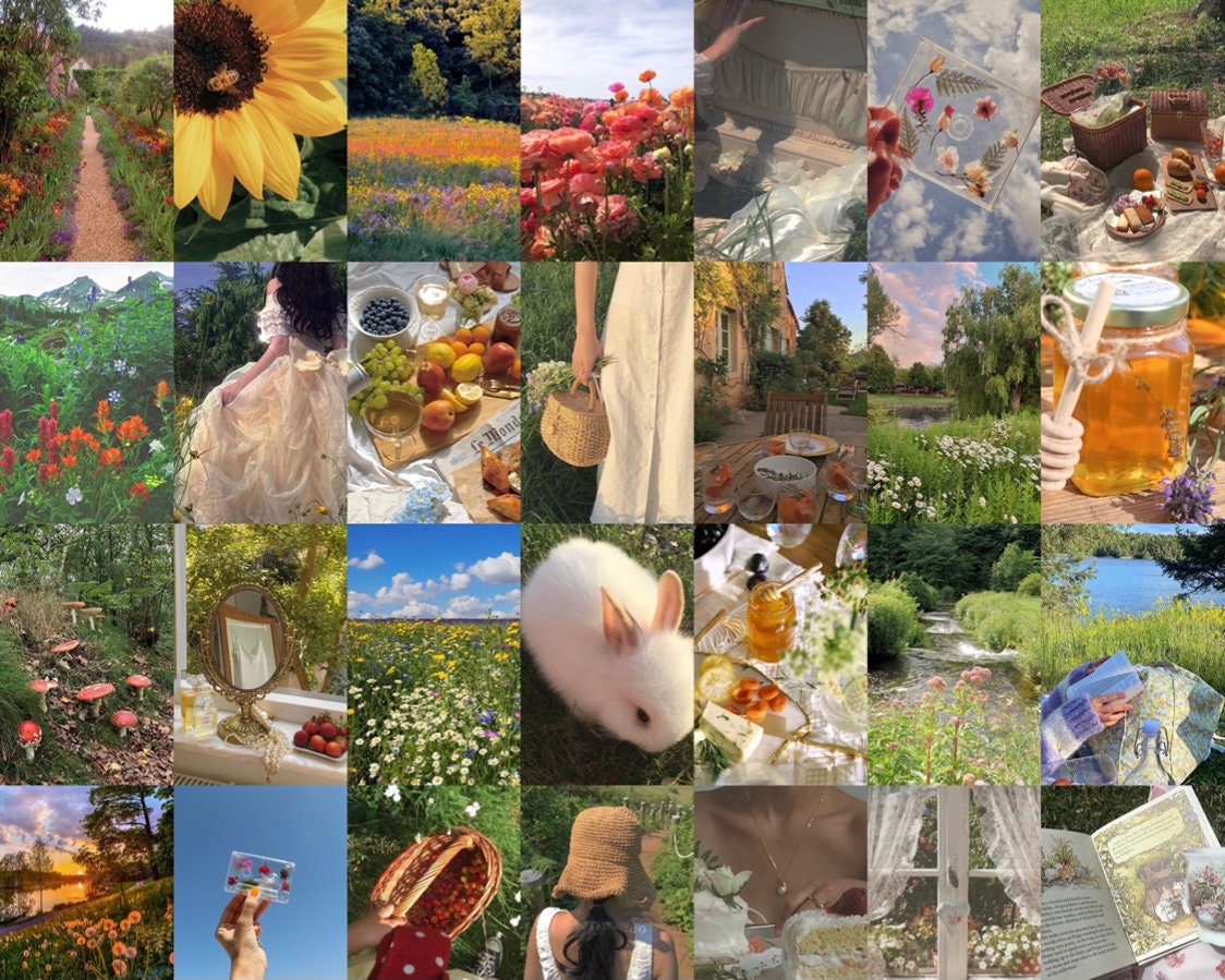 Cottagecore Wall Collage Kit Cottagecore Aesthetic Collage - Etsy Australia